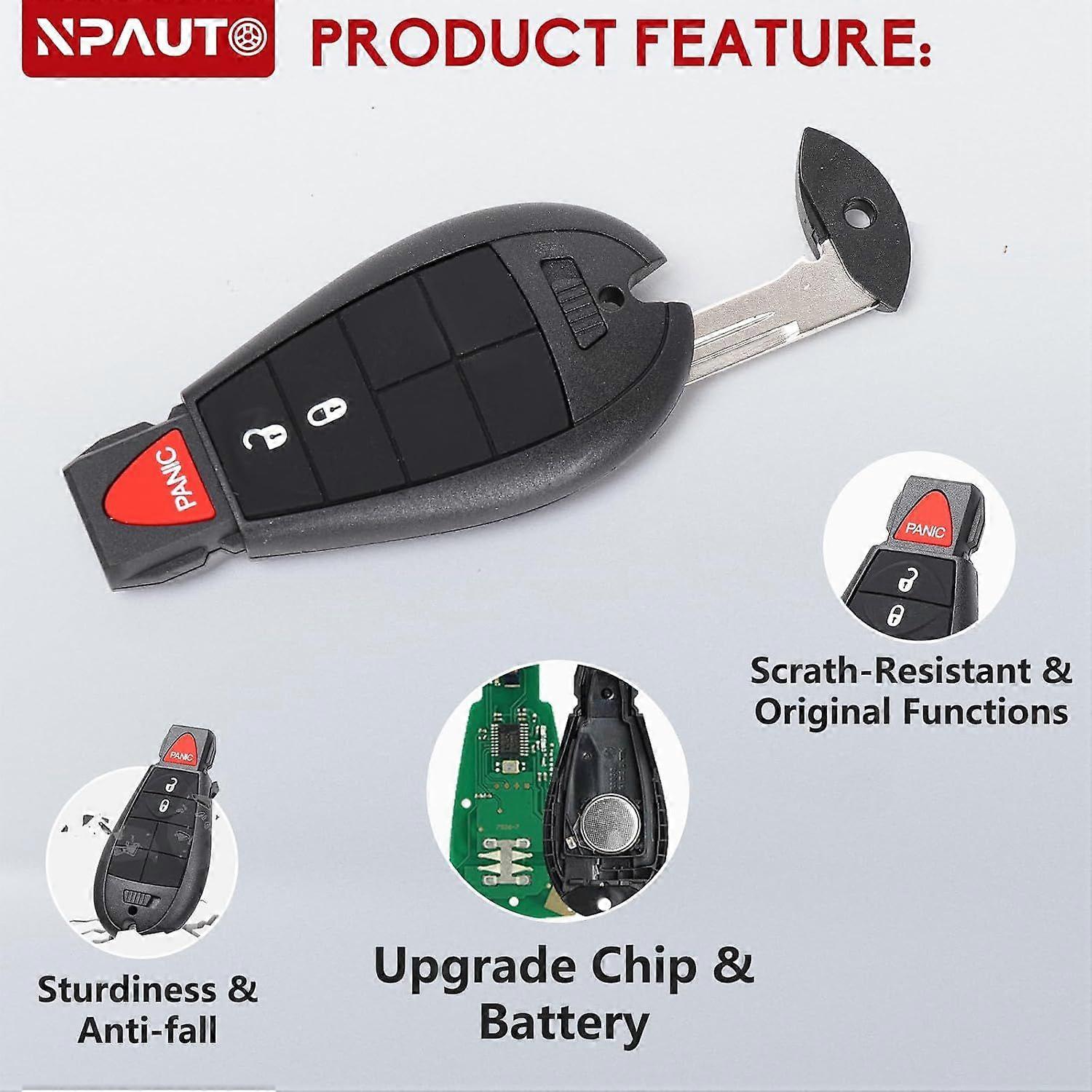 Key Fob Fobik Replacement for Dodge Ram 1500 2013-2021, Ram 2500 3500 ...