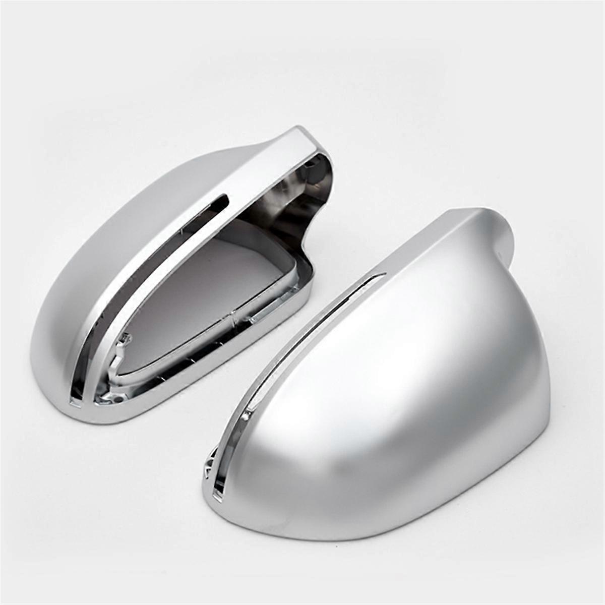 Car Wing Mirror Caps Matt Chrome Mirror Cover Rearview Side Mirror Cap ...