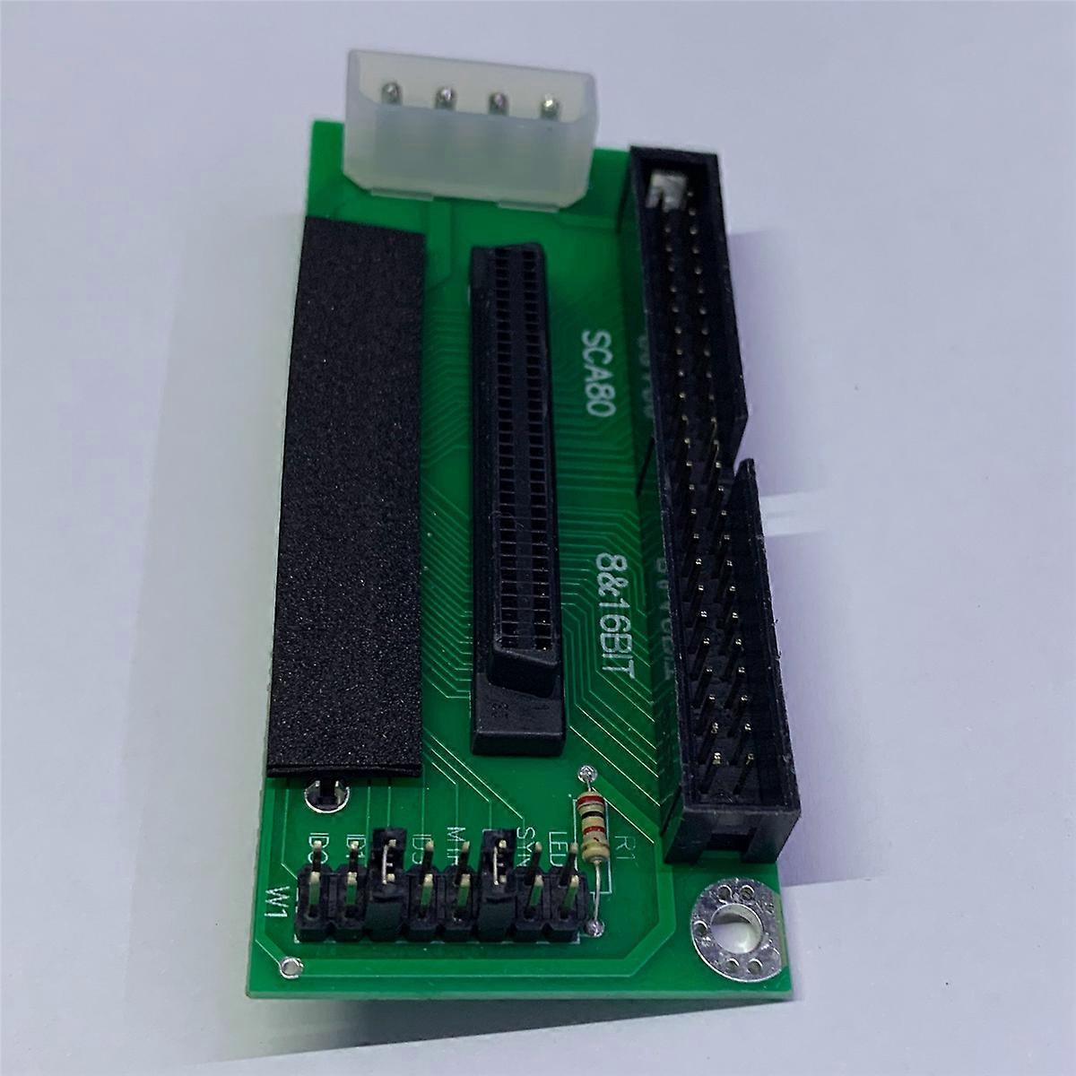Scsi Sca 80Pin to 68Pin to 50Pin Ide Hard Disk Adapter Converter Card ...