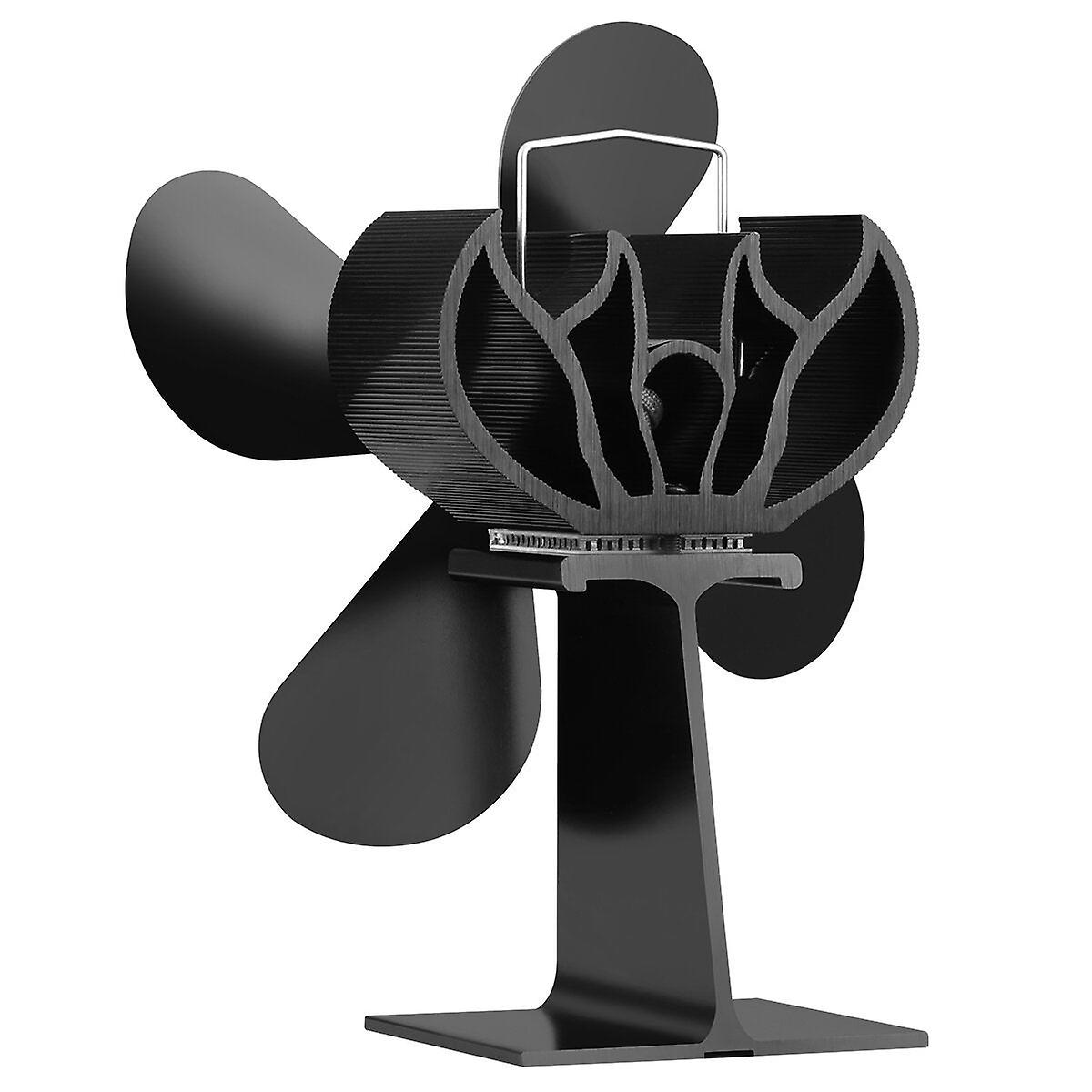 4 Blade Heat Powered Eco Fan Stove Fan For Fireplace Heater | Fruugo CZ