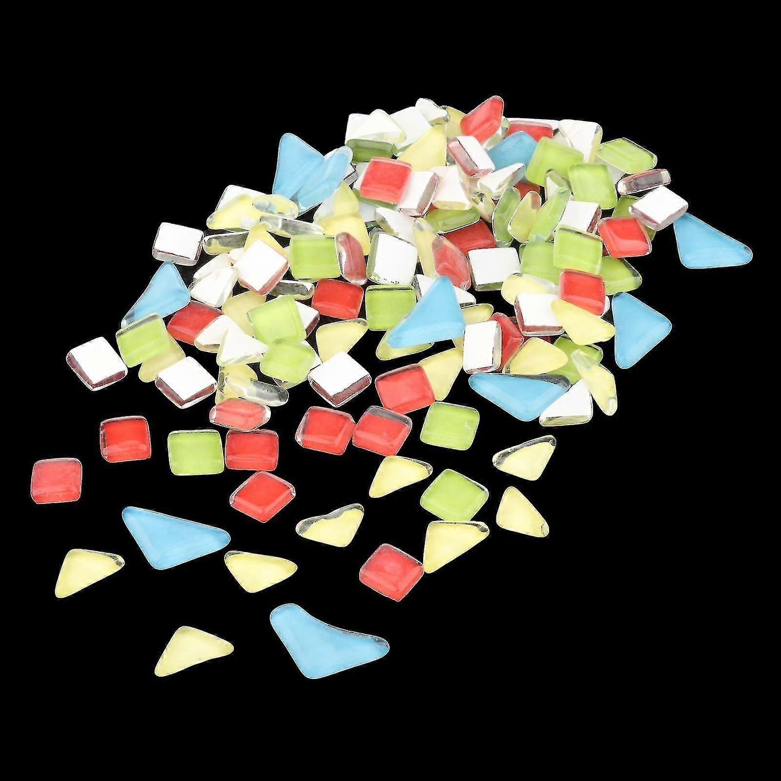 Bright Mosaic Tiles Assorted Craft Glass Pieces Stones Blue Red | Fruugo UK