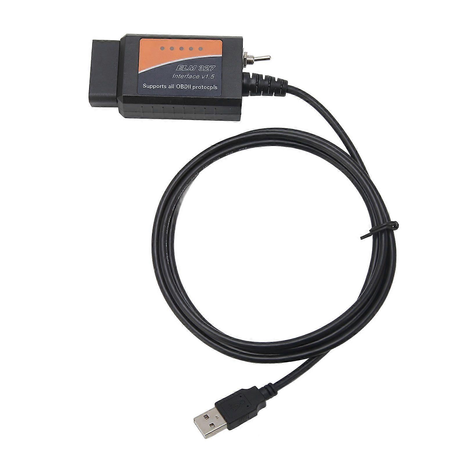 Diagnostic cable OBD2 USB adapter ELM327 for car scanning | Fruugo UK