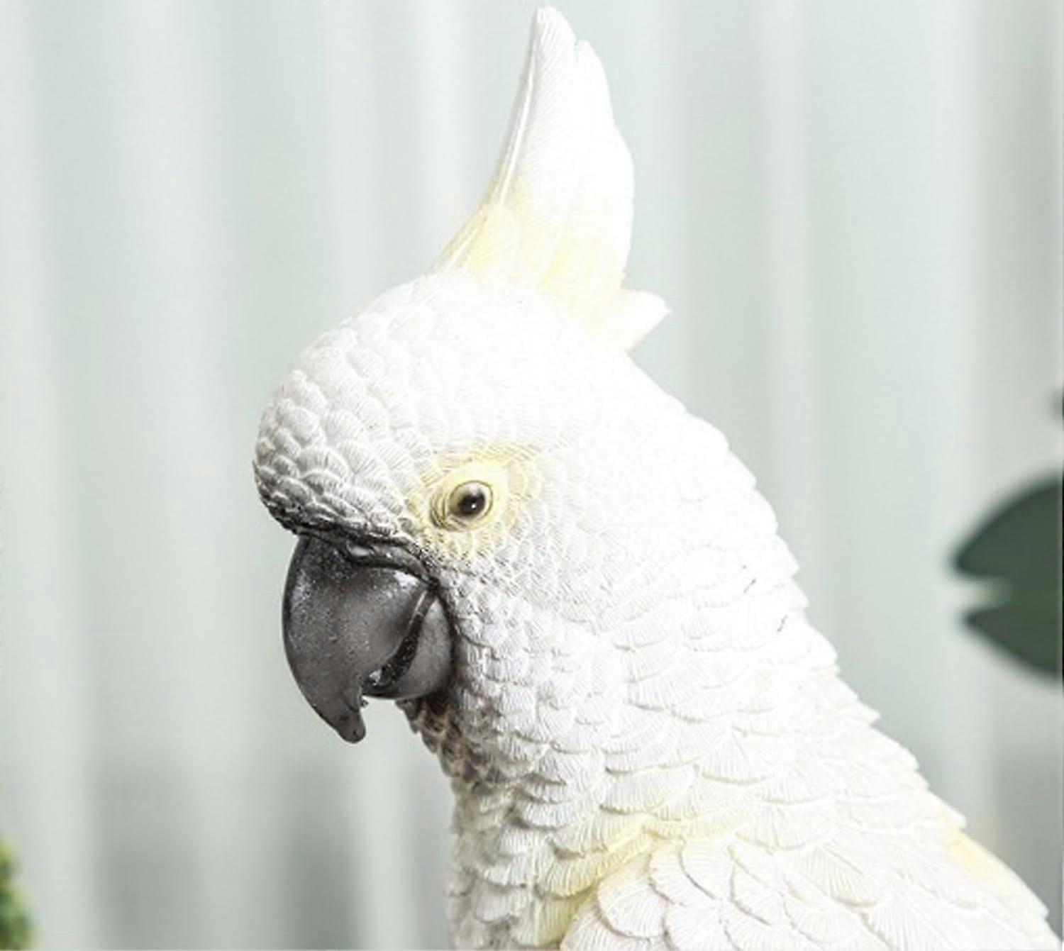 Home Decor Realistic Parrot Figurine CreDative Resin Bird Model Garden ...
