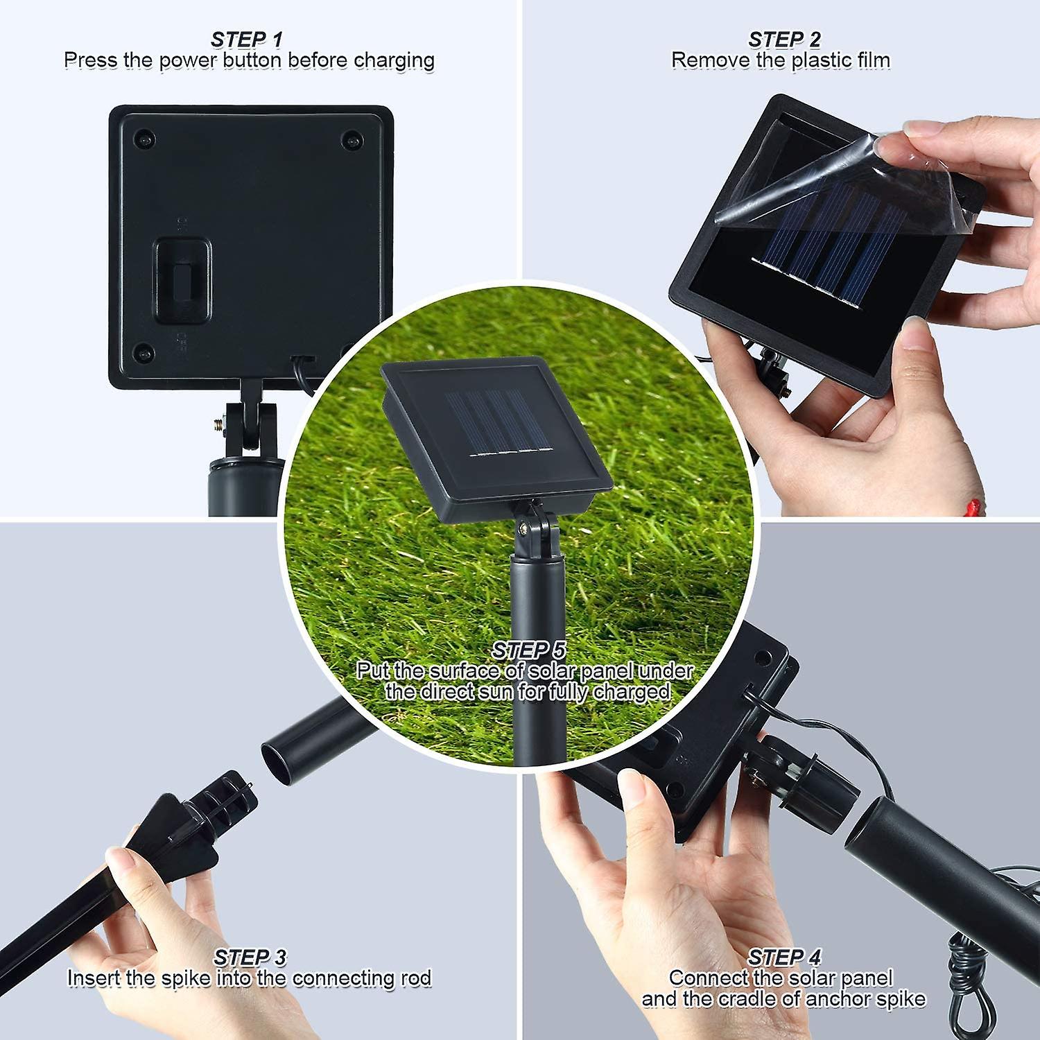 Outdoor Led Paw Solar Decor Lamp (set Of 4) Solar Dog Cat Animal Paw ...