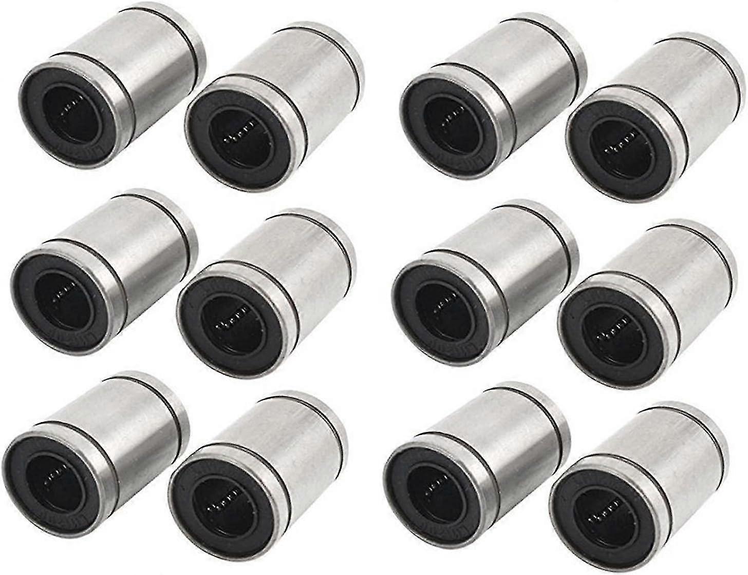 12Pcs LM8UU Linear Bearings for 3D Printer, RepRap Prusa Mendel DIY CNC ...