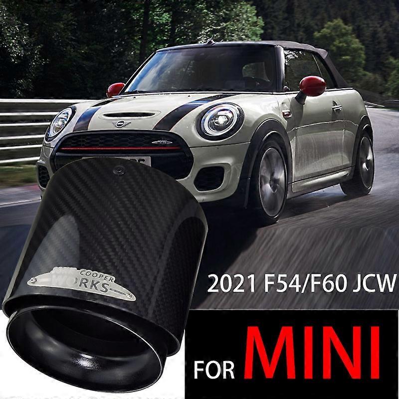 1 Piece High Quality Carbon Fiber 95mm Exhaust Tips for 2021-Mini ...