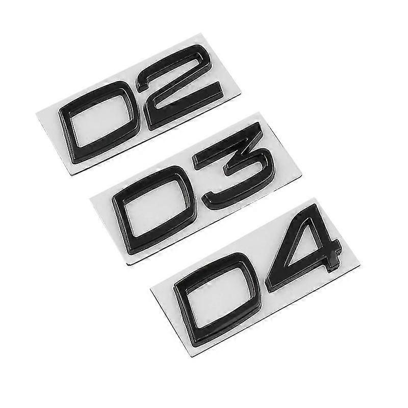 Car Metal D2 D3 D4 D5 D6 D7 Letters Logo Trunk Emblem Badge Sticker For Volvo S40 S60 V40 V50 ...