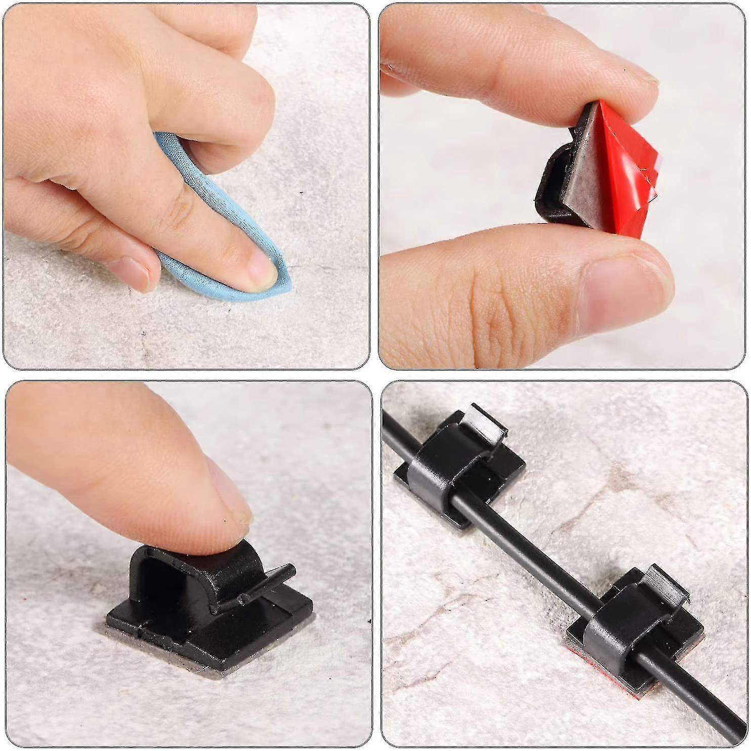 Mini Outdoor Cable Clips With Adhesive Tapes Light Clips Decoration ...