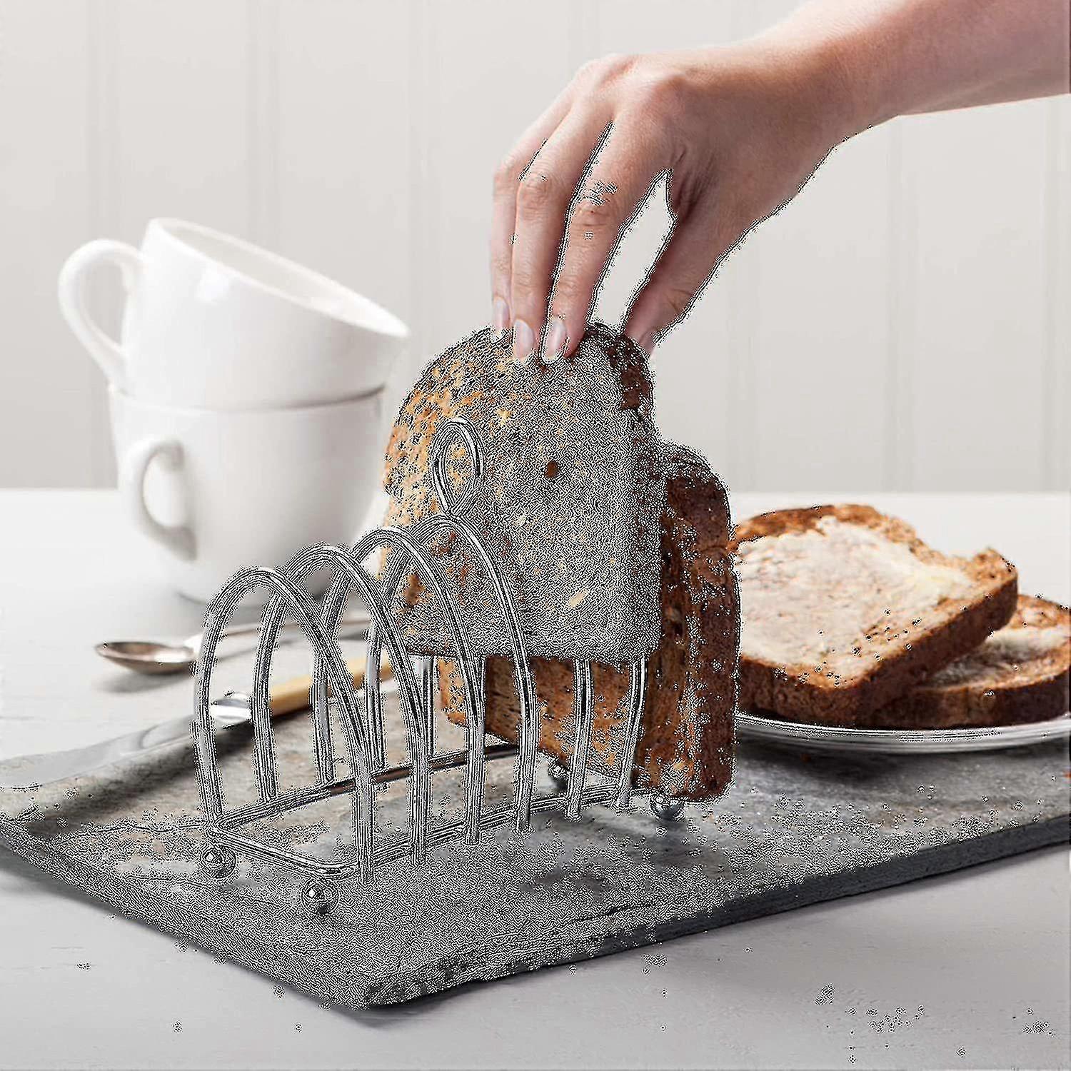 Toast Bread Rack 6 Pieces Stainless Steel Toast Rack With Handle ...