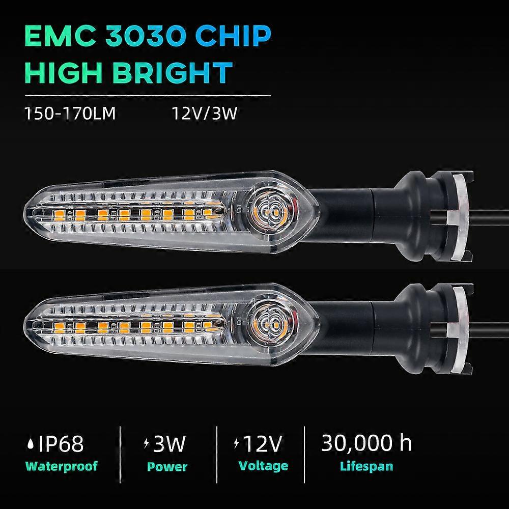 LED Turn Signal Flowing Light For YAMAHA MT07 MT09 SP Tracer 9 900 GT 7 700 GT Motorcycle ...