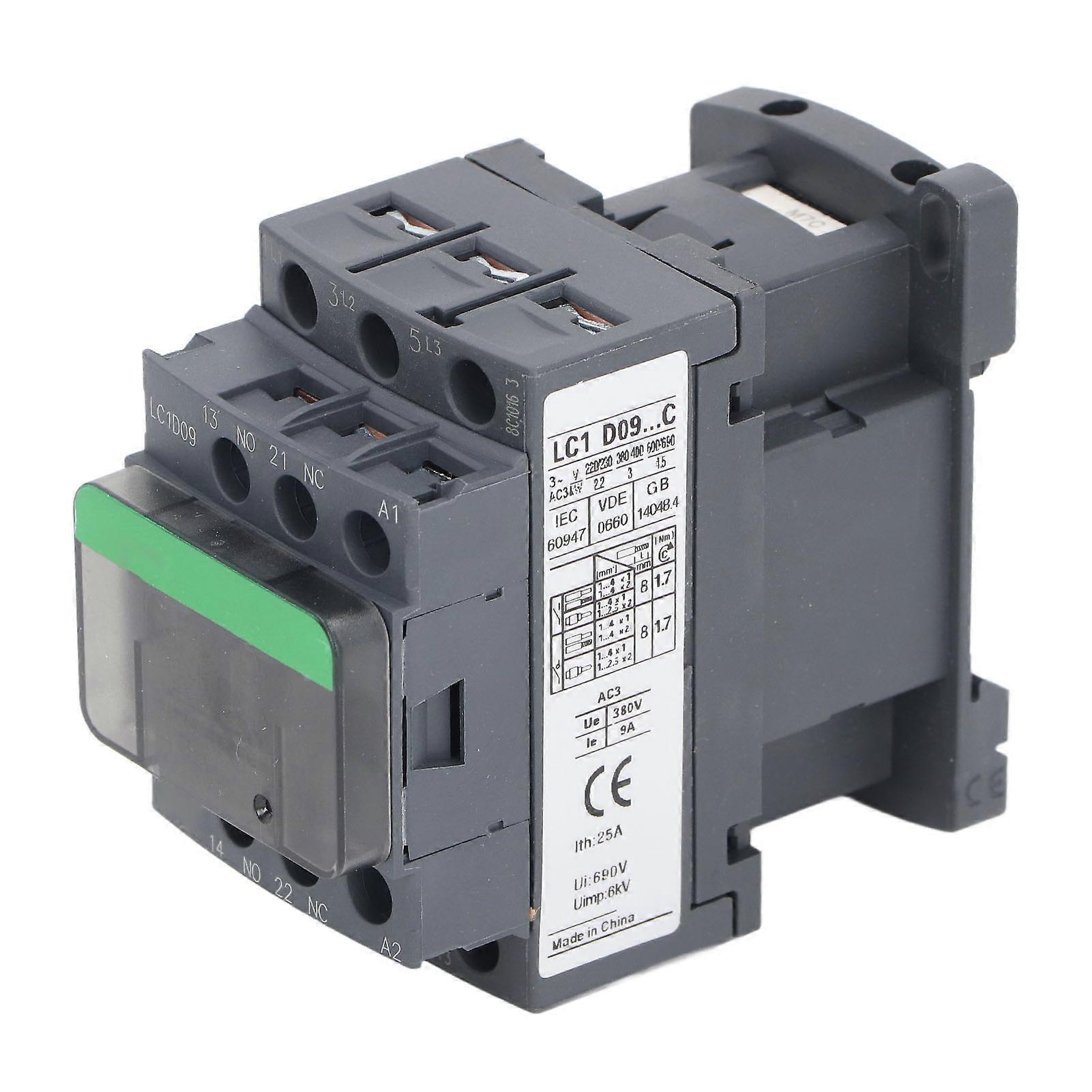 Low Voltage AC Contactor 1 Normally Open 1 Normally Closed LC1D09 ...