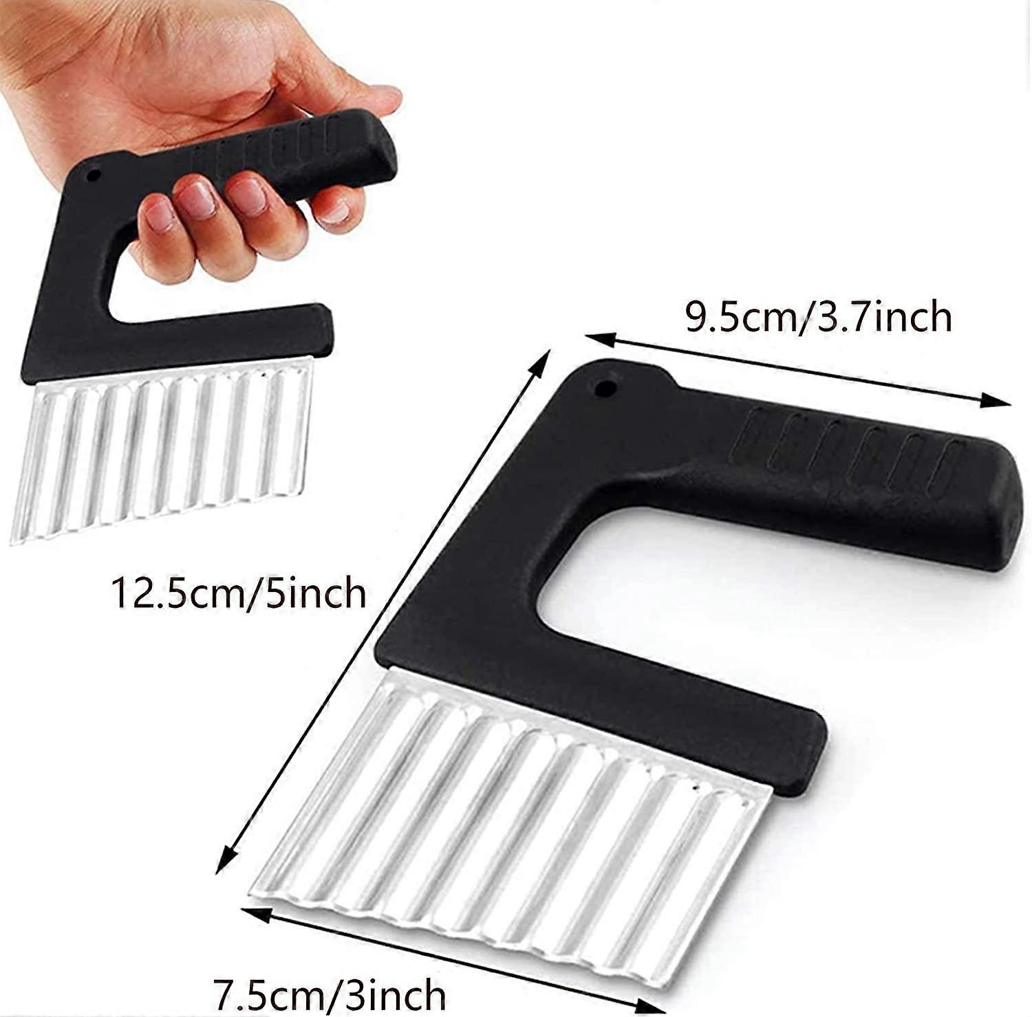 Pack of 2 Wavy Potato Cutters, Chips Wave Knife, Stainless Steel Wave ...