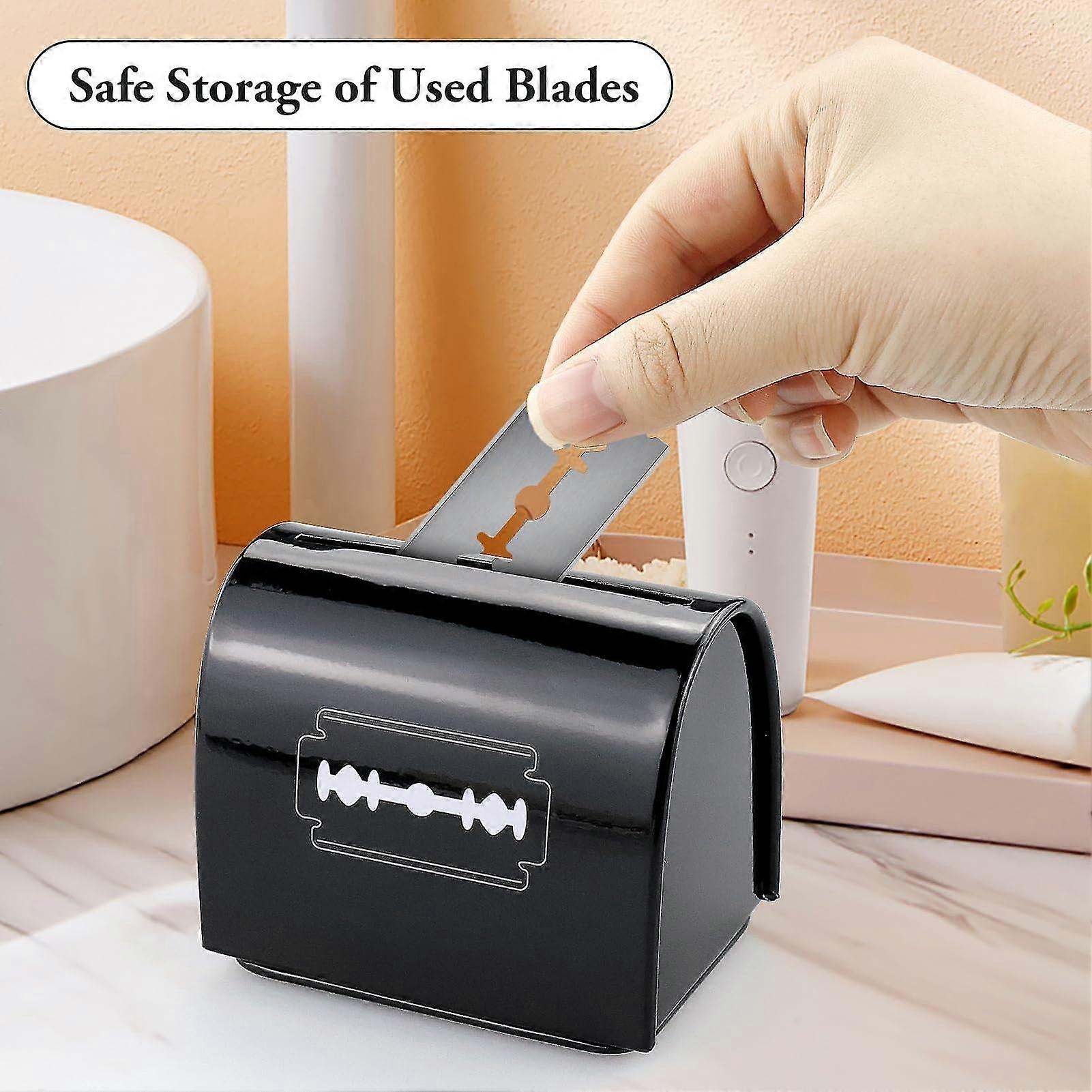 Portable Shaver Disposal Case Safe Storage Bank for Used Safety Shaver ...