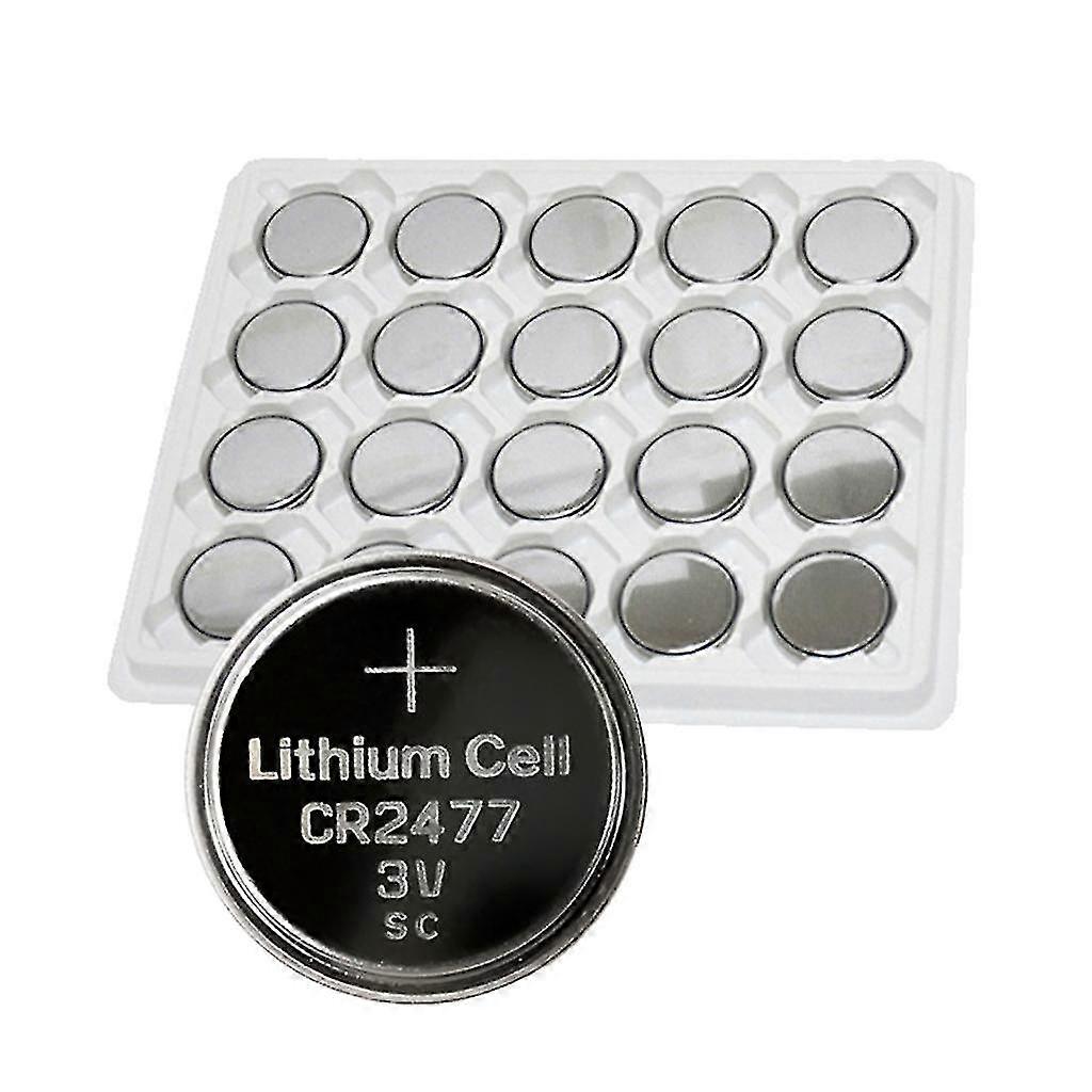 Pack Of 5pcs High Capacity Cr2477 1000mah Button Cell Lasting For Watch ...