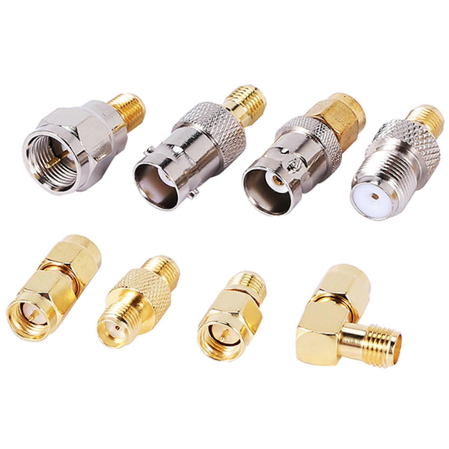 SMA to SMA BNC N F UHF Type Connectors Kits RF Adapter 20 Type,SMA Female to F Male,SMA Female ...