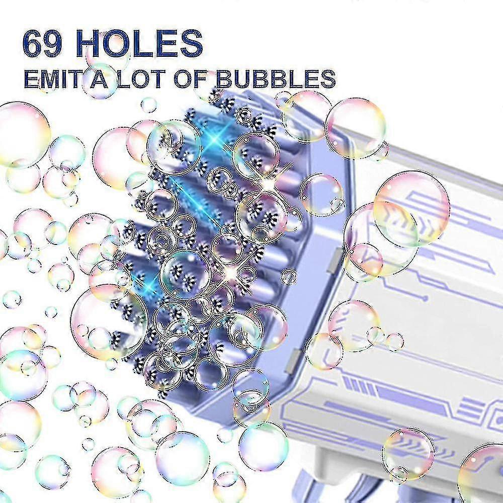 Bubble Machine Outdoor, 69 Holes Bubble Gun For Wedding Party, Birthday ...