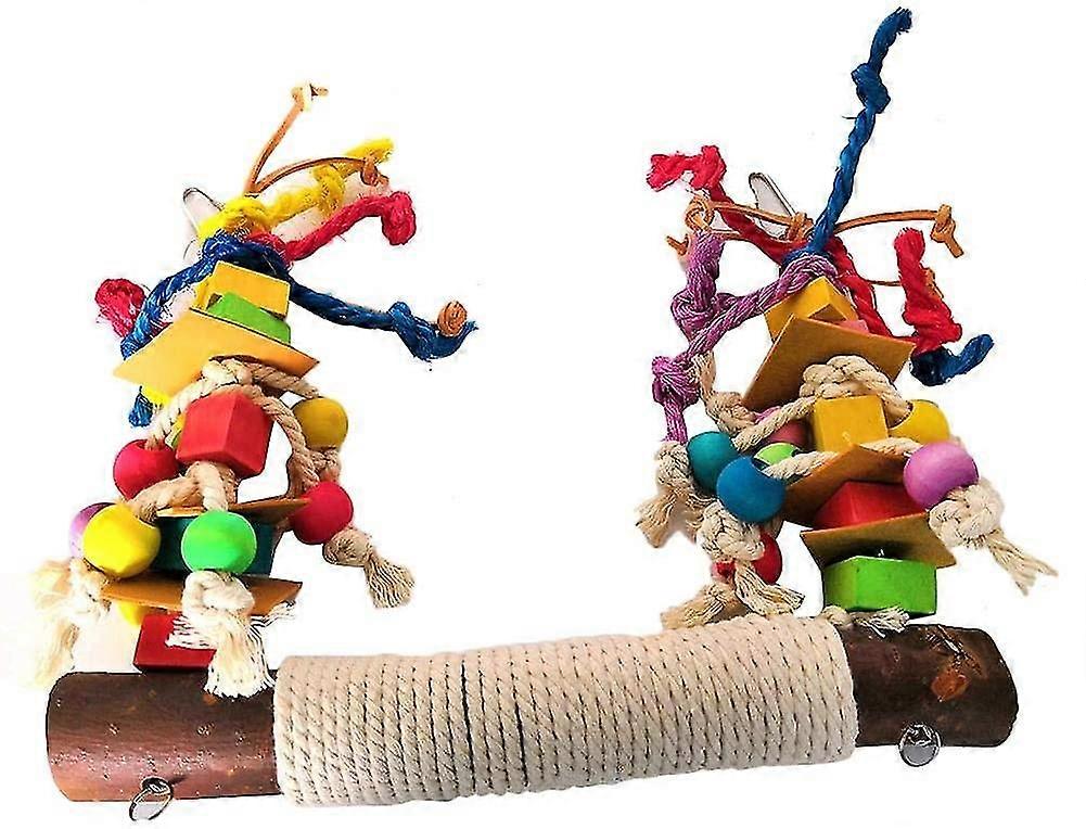 Large Parrot Swing, Bird Swing, Parrot Toy, Hemp Rope Nets For ...