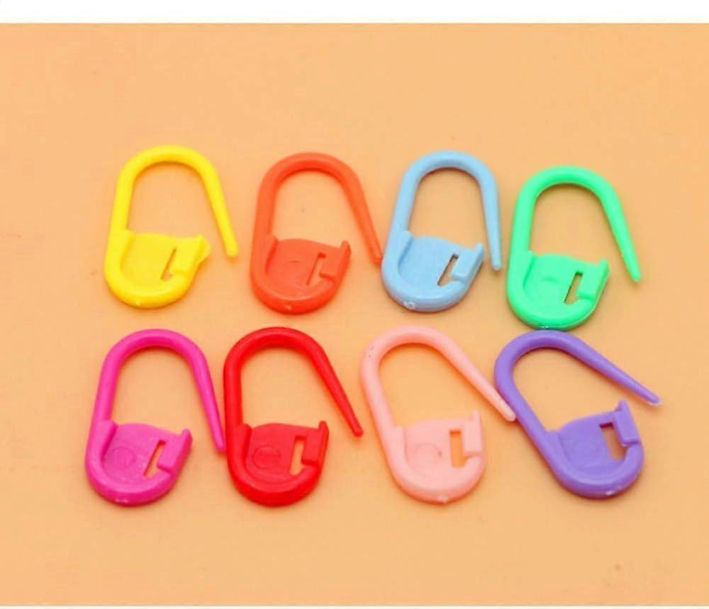 Small Size Random Color Lock Reusable Plastic Ring Markers For Knitting ...