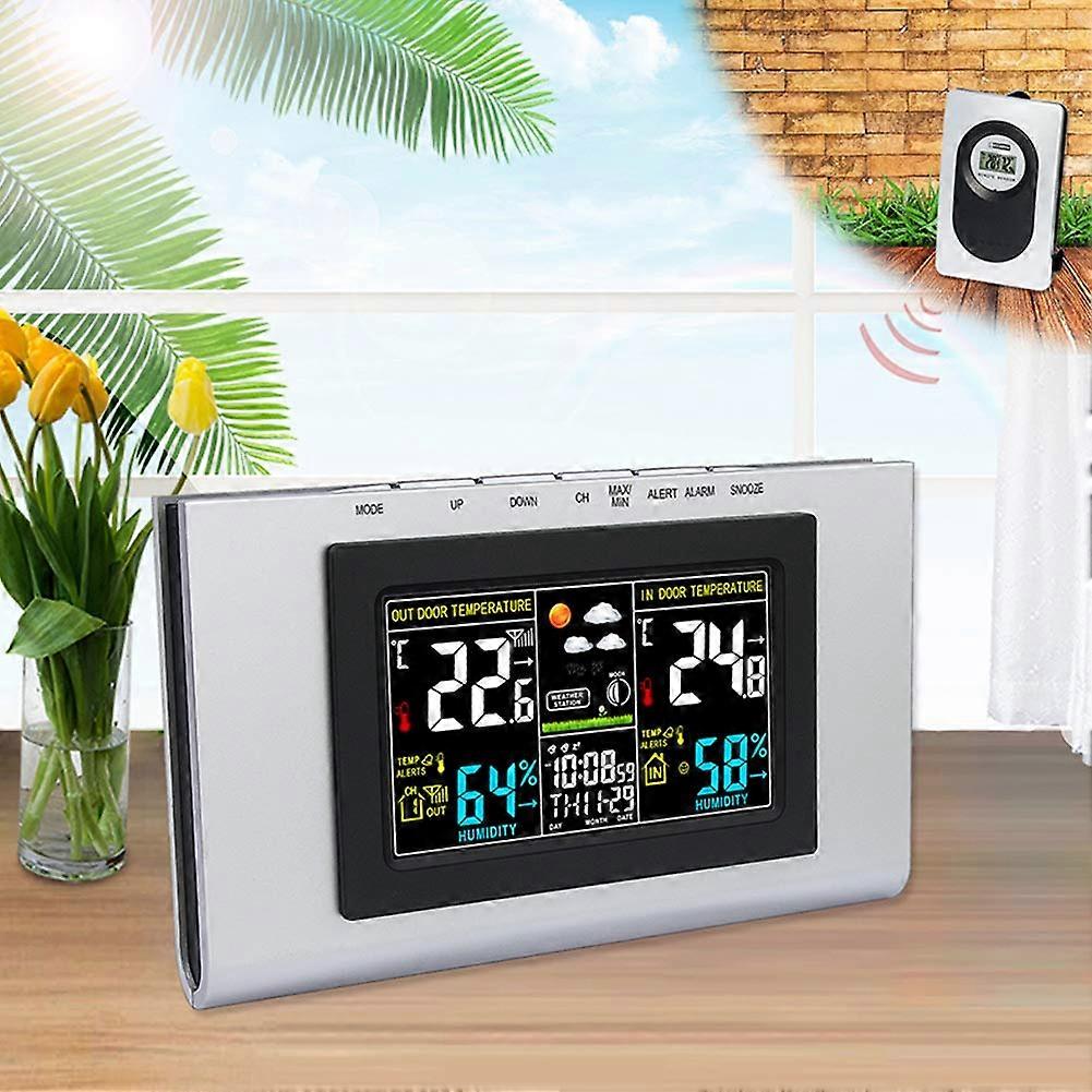 Weather Station Wireless, Indoor Outdoor Thermometer Digital Clock ...