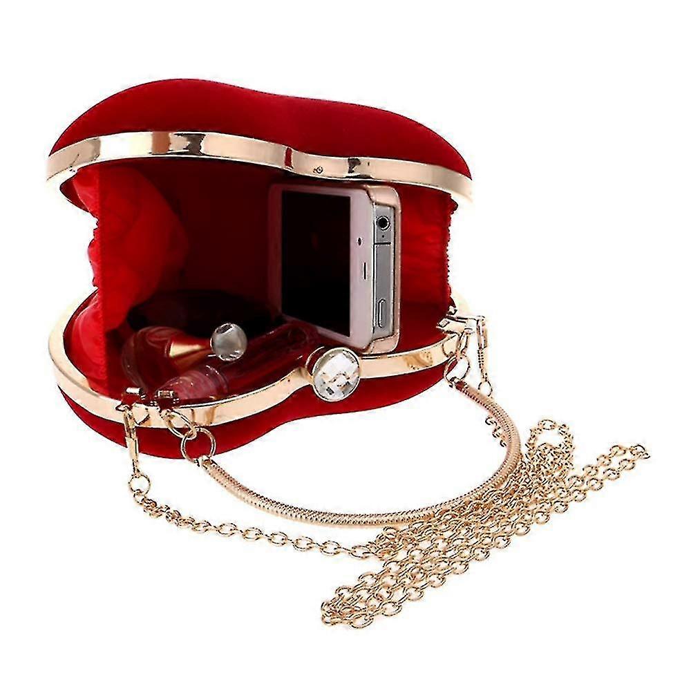 Heart-shaped Handbag Lady Fashion Makeup Bag Evening Bag Clutch Bag ...