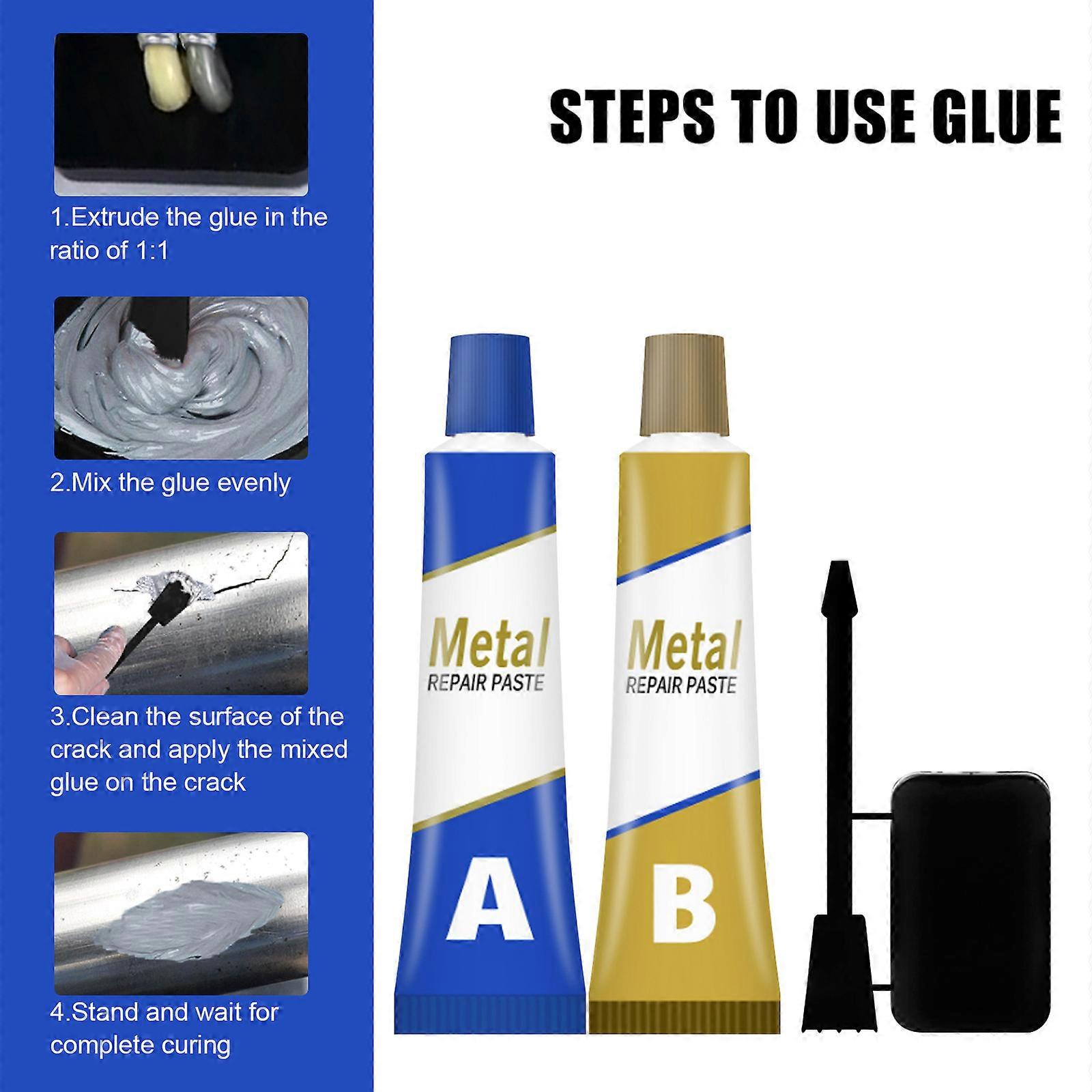 100g Metal Casting Paste Glue Set Metal Repair Cold Weld Paste High ...