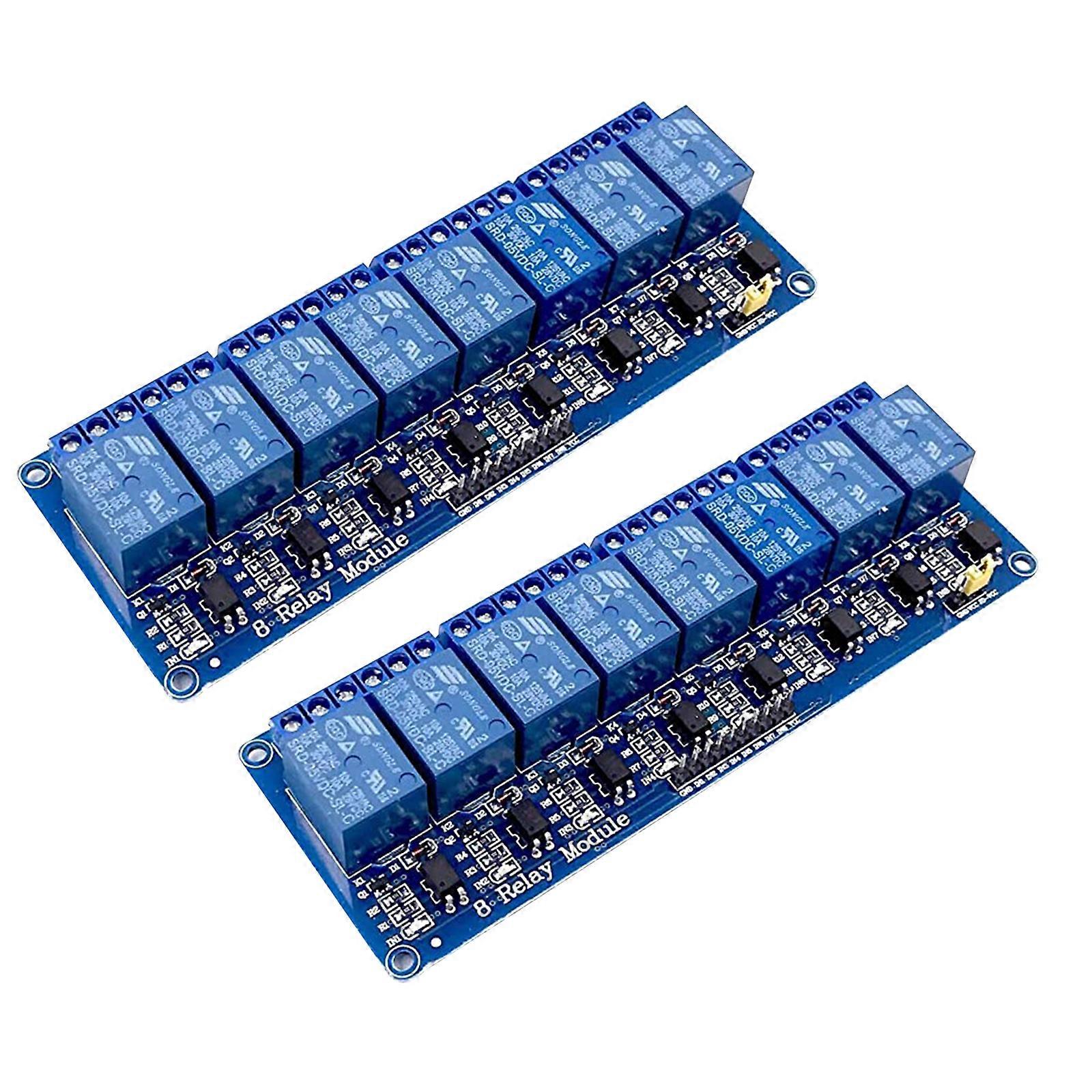 8 Channel DC 5V Relay Module with Optocoupler Compatible with Arduino- UNO R3 1280 DSP ARM PIC ...