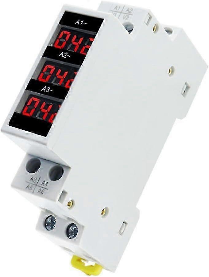 Three Phase Din Rail Ammeter, 3-Digit Three Phase Display, 3-Phase ...