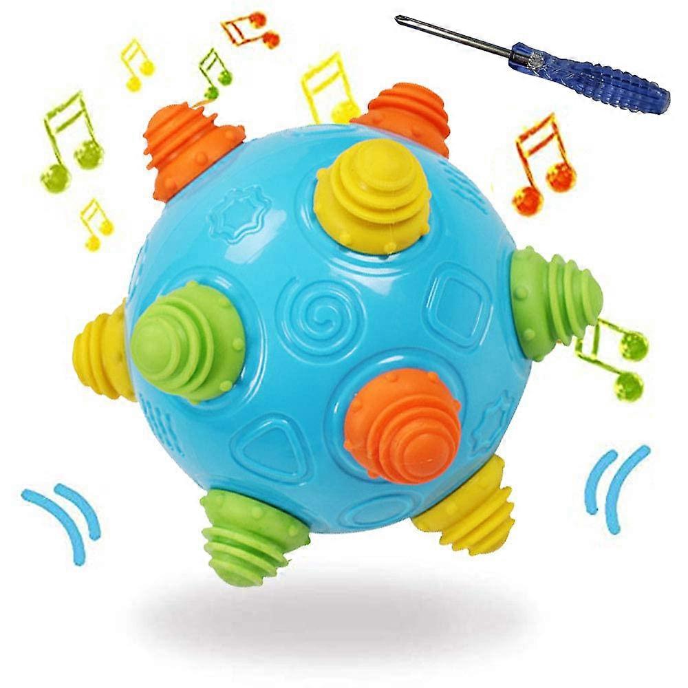 Toddlers Baby Music Shake Dancing Ball Toy, Move and Crawl Ball Toys ...