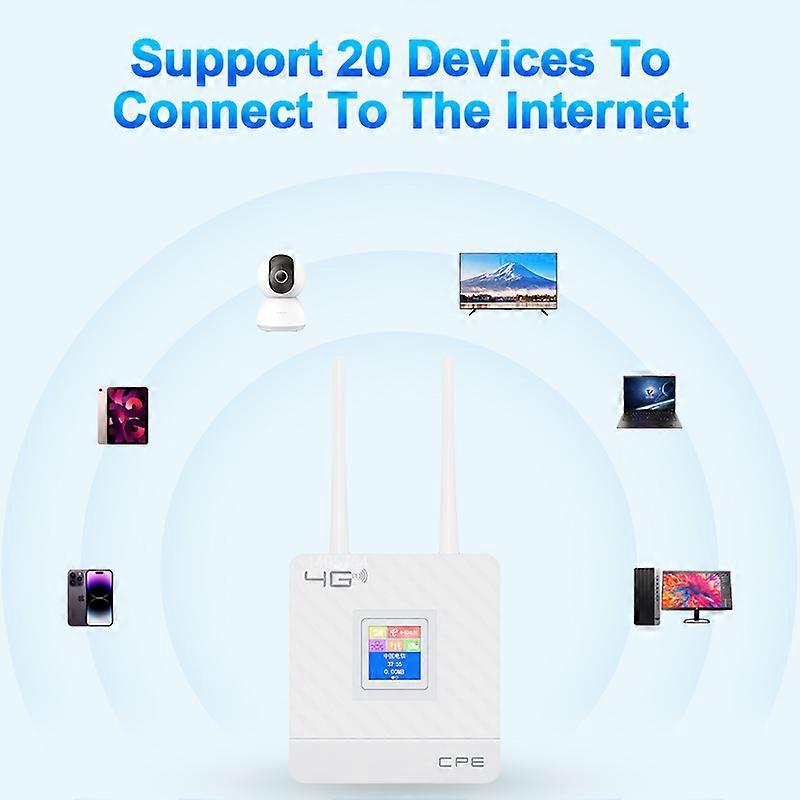 4G LTE CPE Wifi Router CAT4 150Mbps Wireless Router Unlocked 4G LTE SIM ...