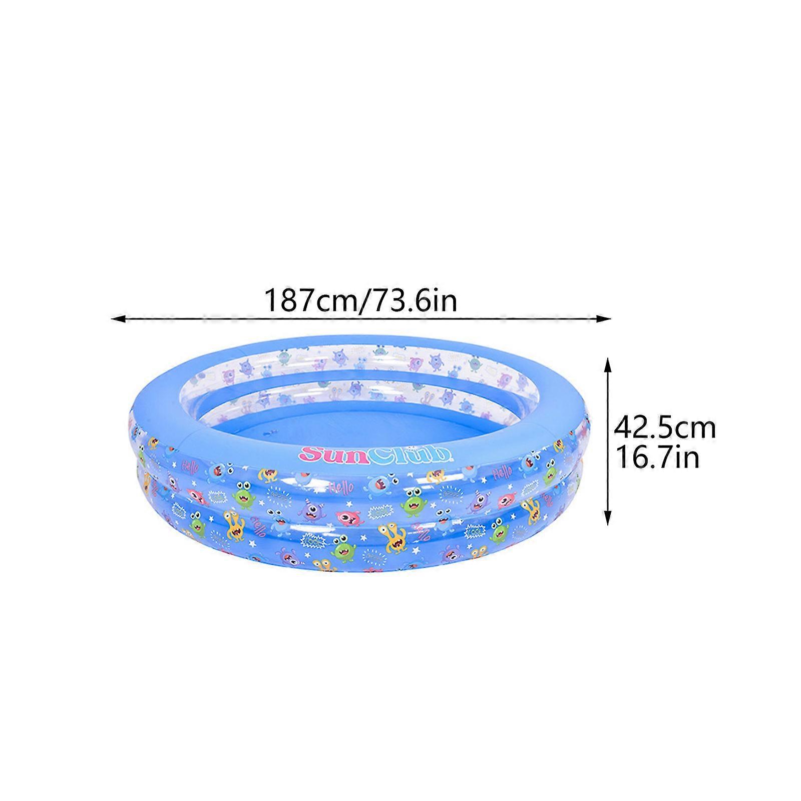 Inflatable Baby Pool Multicolor For Toddler PVC Round New Thickened ...