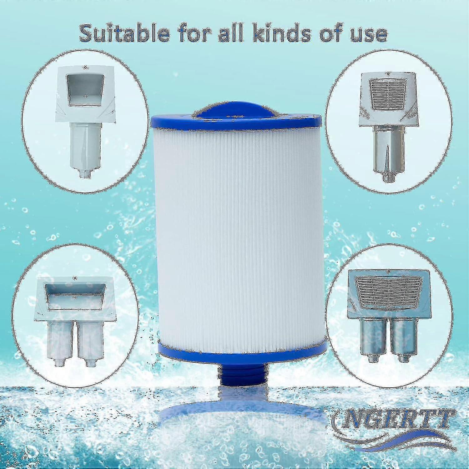 Set Of 2 Hot Tub Filter Cartridge, For Spa, Unicel 6ch-940, Pleatco ...