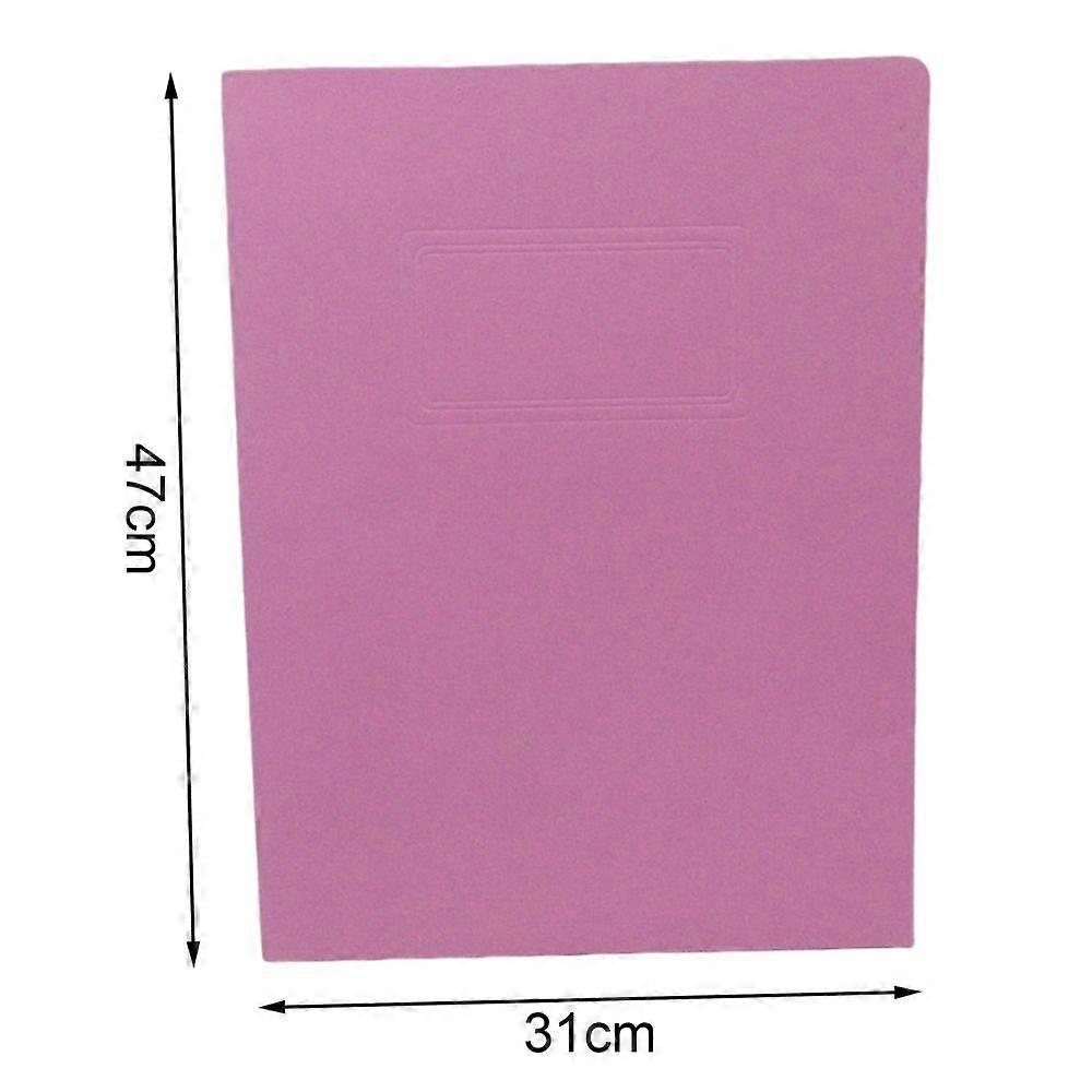 A4 Double File Folder Color-Coded Paperwork Organizer Double Pocket ...