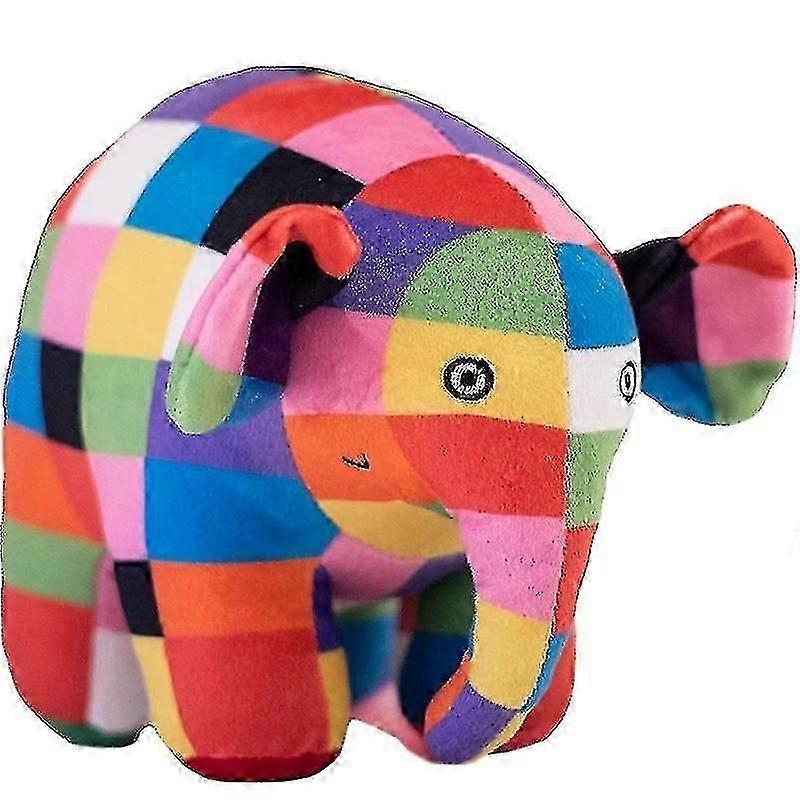 30cm Creative Anime Elmer The Elephant Figure Plush Doll Cute Cartoon ...