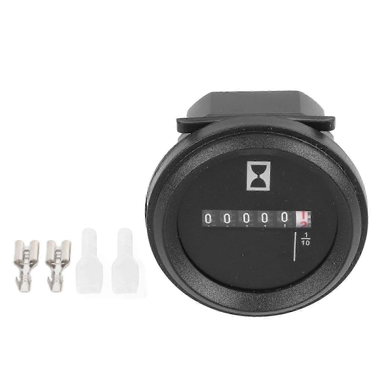 52mm Hour Meter Accurate Stable Time Efficiency Monitoring Quartz Hour ...
