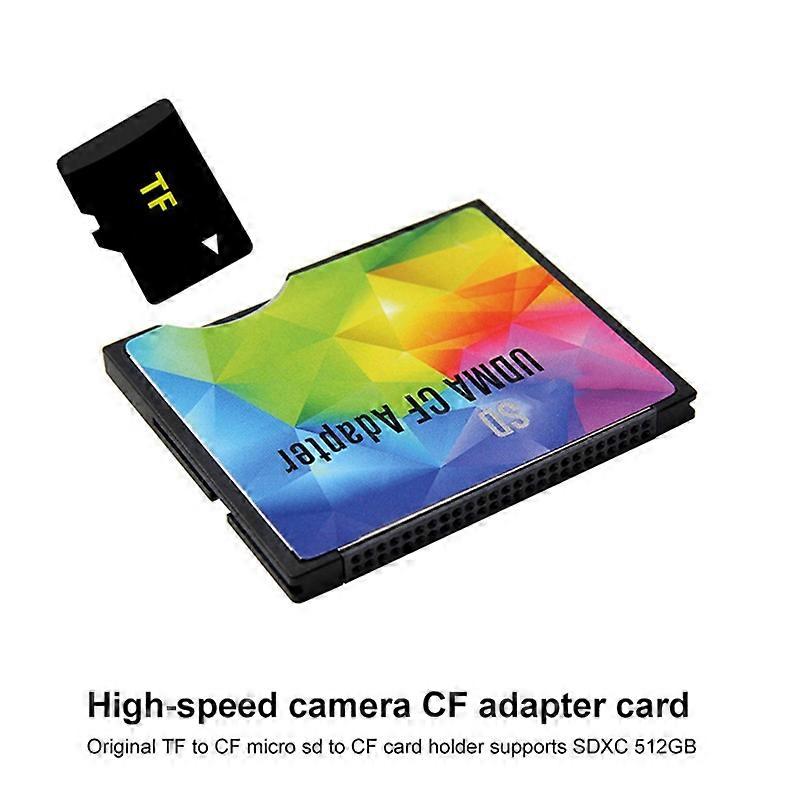 TF to CF Adapter for Micro-SD to CF Card Sleeve Supports SDXC TF to CF ...