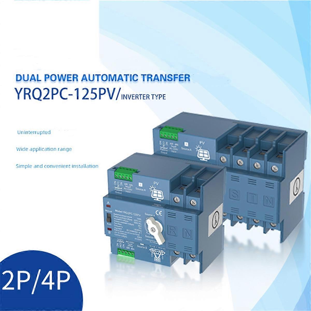 ATS Dual Power Automatic Transfer Switch for Generator or PV Energy to ...