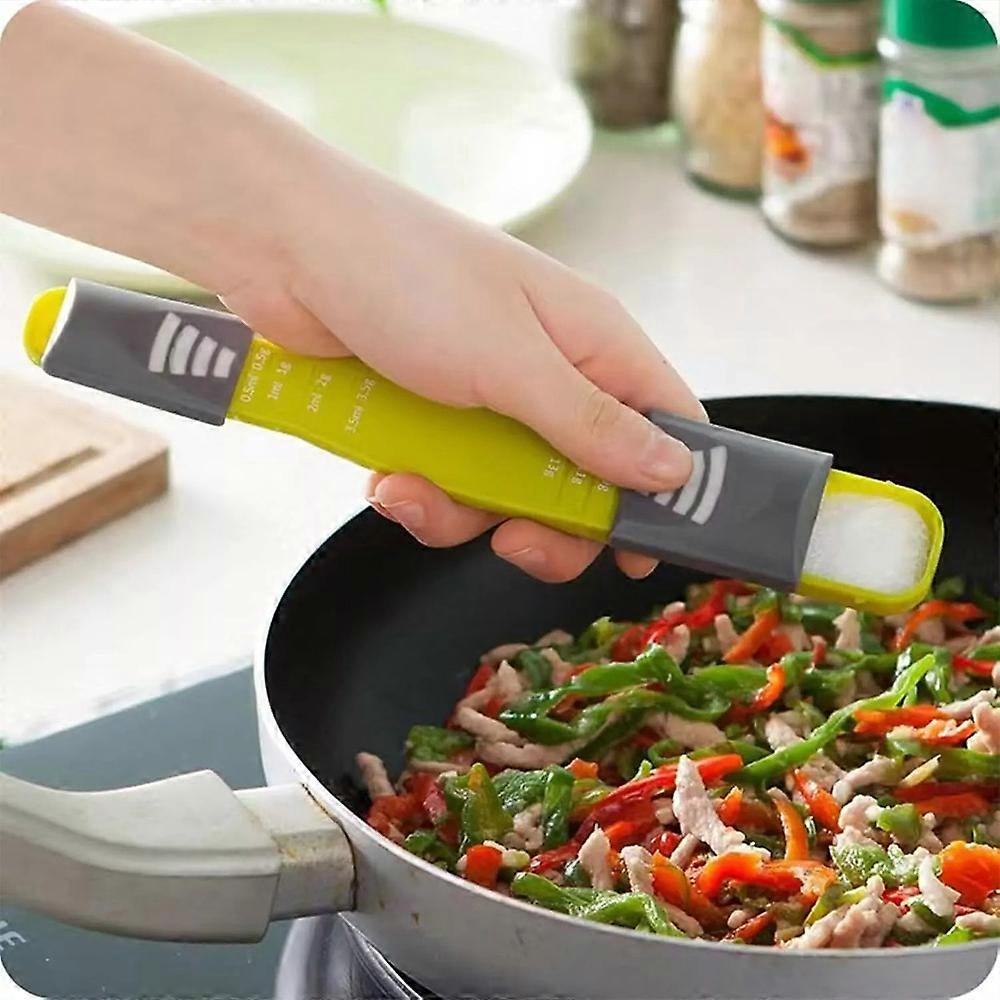 1-3pcs Adjustable Measuring Spoons with Scale Eight Stalls Measuring ...