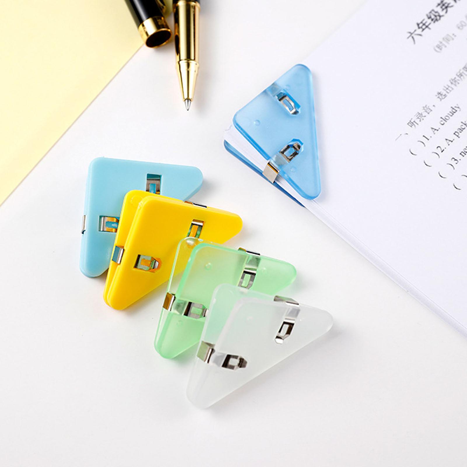 Cute Corner Paper Clamp Notes Holder Hold 50 Sheets for Student Teacher ...