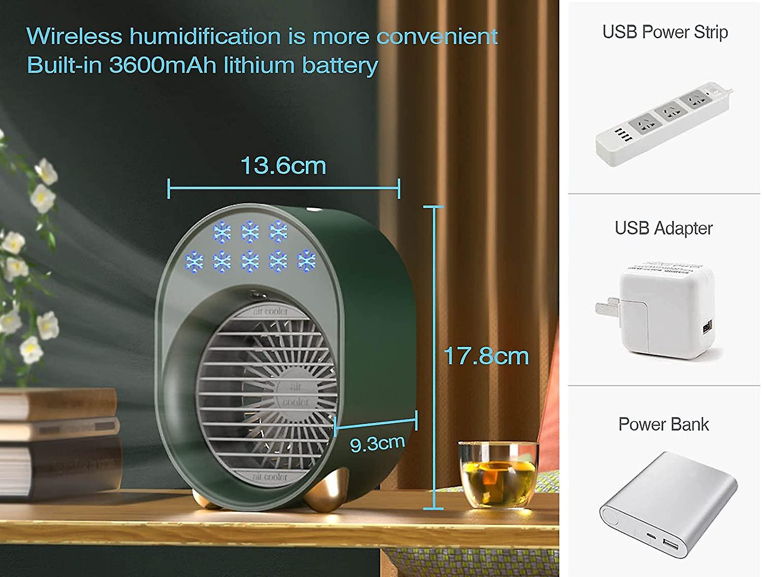 Portable Air Conditioner, Mini Air Conditioner Fan, Air Cooler Portable ...