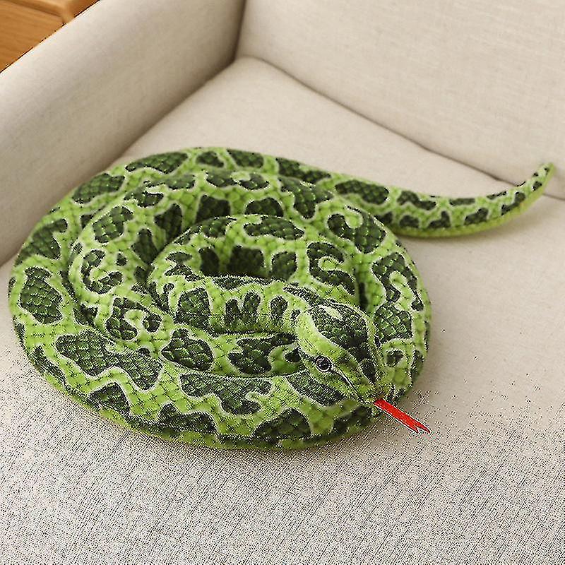 1pc 200cm/300cm Giant Snakes Plush Toy Simulation Long Golden Python ...