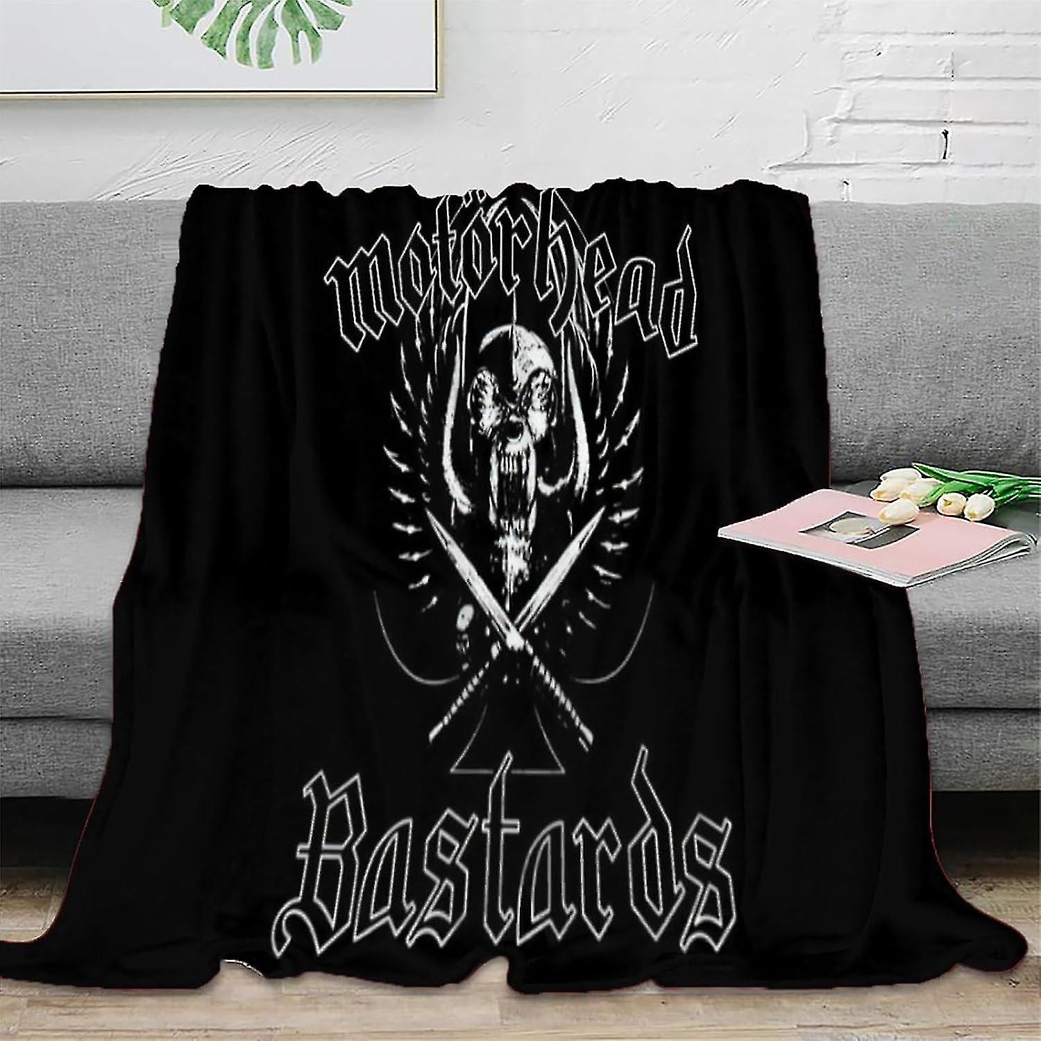 Efterår/vinter lur Fleece tæppe Motorhead Band Flannel tæppe Ultra-soft ...