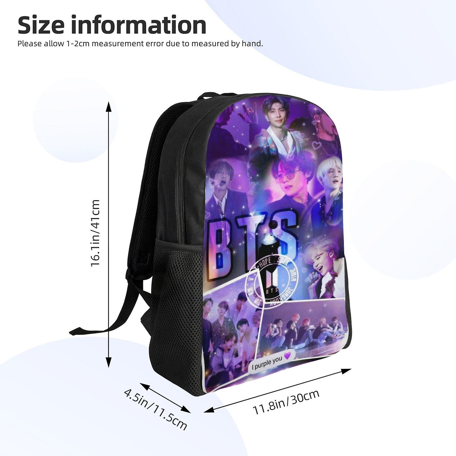 Kids K-Pop BTS Backpack 3D Print Cartoon Anime Backpacks Teenagers ...