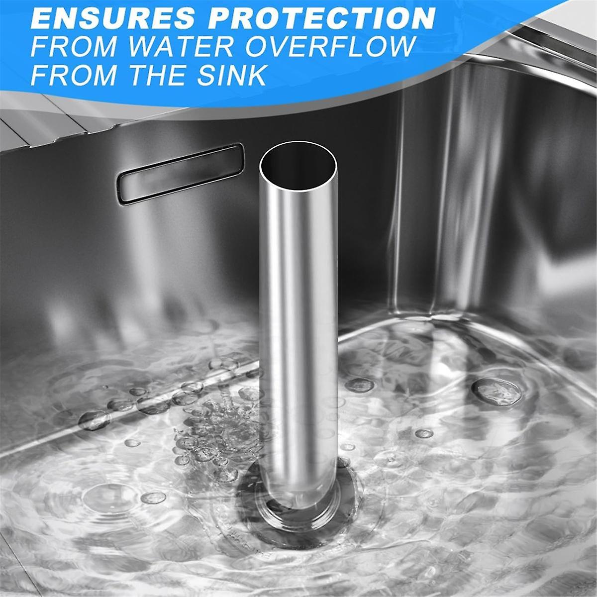 2 Pcs Bar Sink Overflow Pipe 7.48 Inches Sink Strainer Pipe Sink Drain Tube for Holes Pipe ...