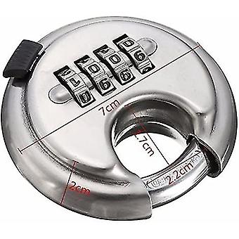 70mm Combination 4 Position 304 Stainless Steel Discus Disc Padlock ...
