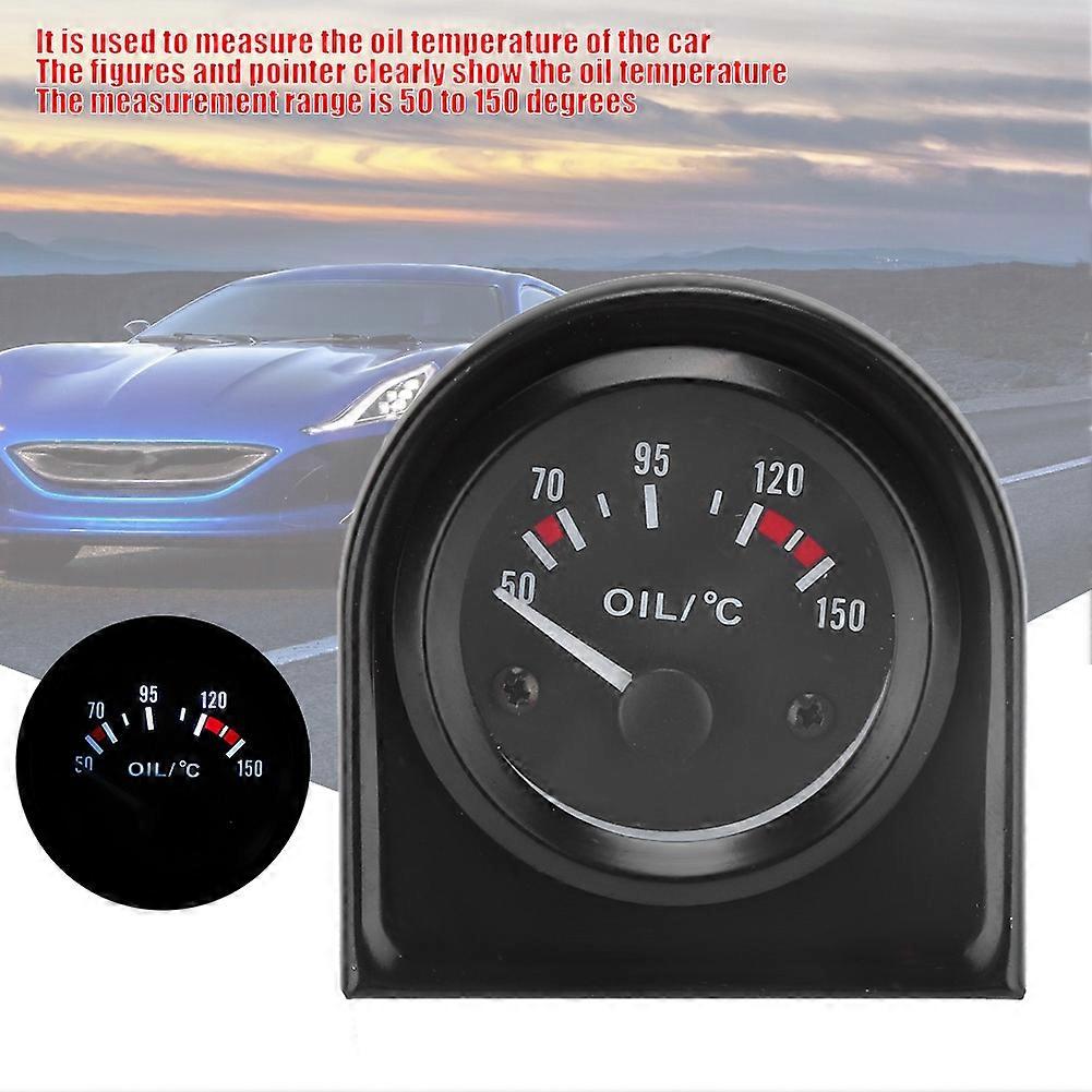 2 inch 52mm LED Light Car Pointer Oil Temperature Temp Gauge 50-150 ...