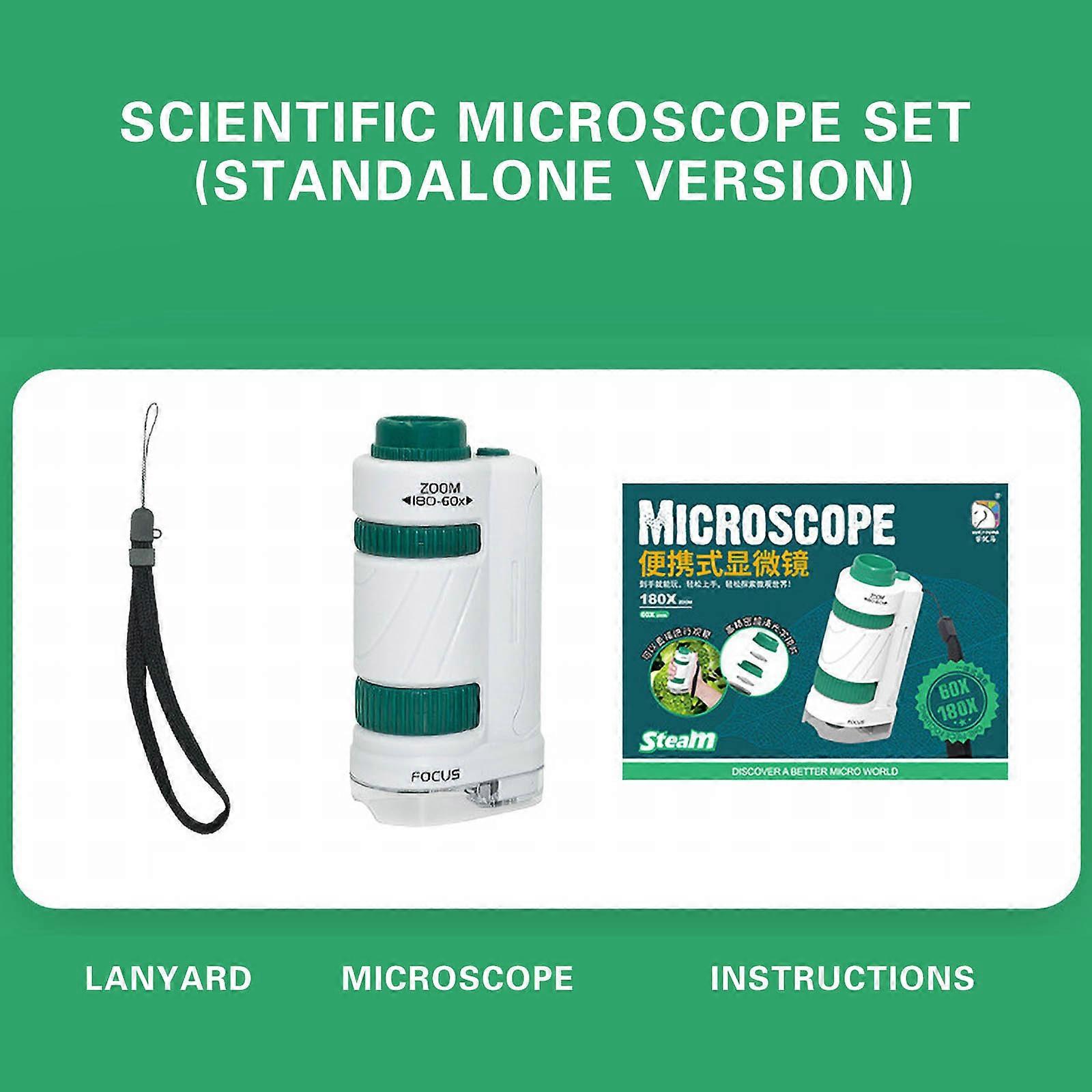 200x Portable Microscope Outdoor Handheld Primary And Middle School ...