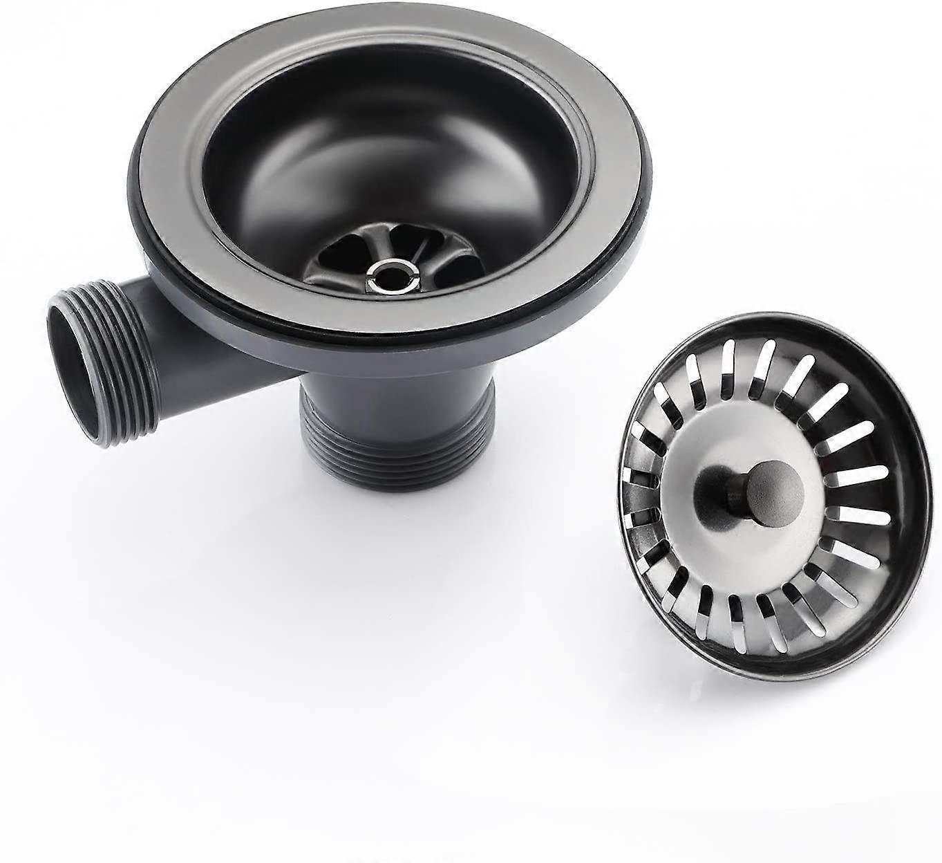 Stainless Steel Kitchen Sink Waste With Square Overflow 114 Mm | Fruugo AU