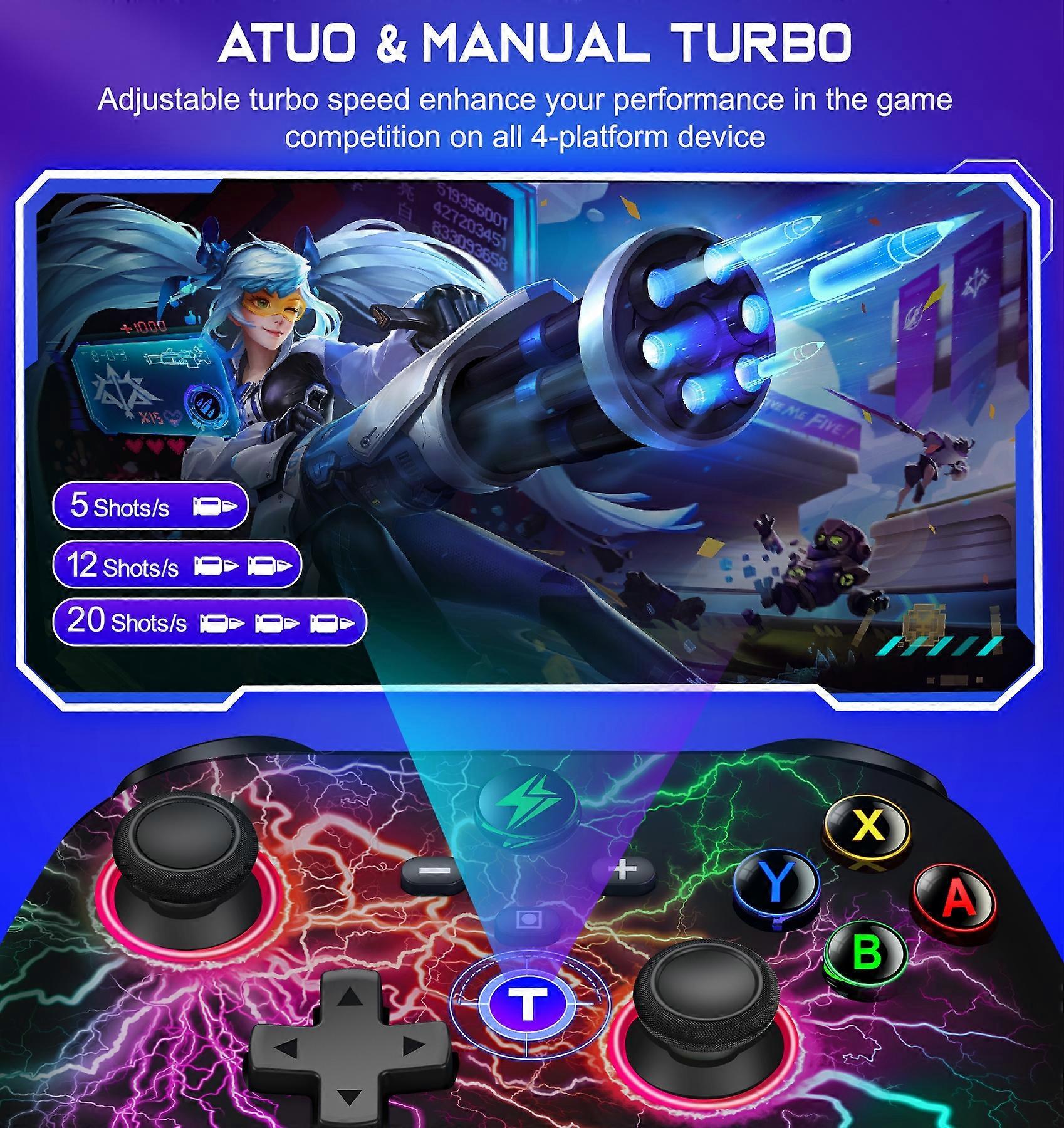 Wireless Gamepad for Mando Nintendo Switch/Switch Lite/Switch OLED ...