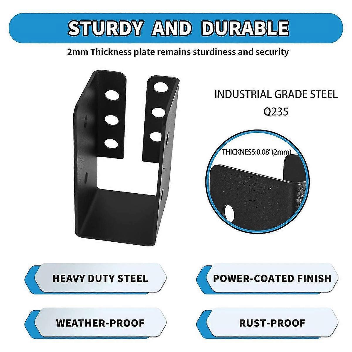 Concealed Joist Hanger 4PCS,2InX4In Outdoor Concealed-Flange Light ...