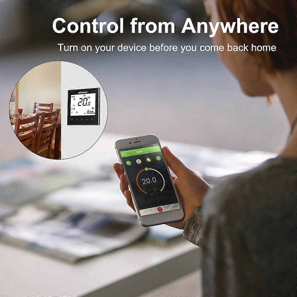 KKmoon Digital Underfloor Heating Thermostat for Electric Heating System Floor & Air Sensor with ...